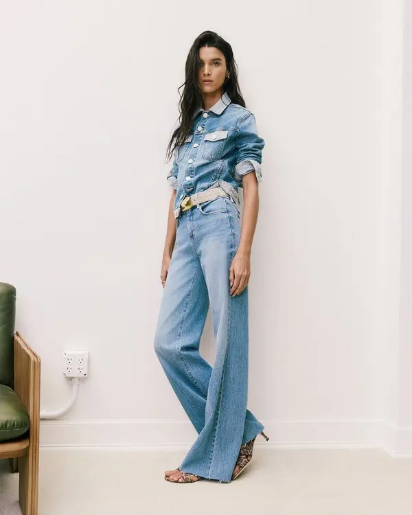 L'Agence Maven Slim Denim Jacket - Bexley