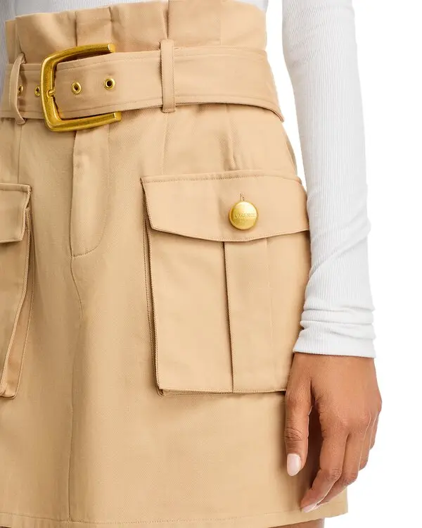 L'Agence Maelis Mini Skirt - Macadamia