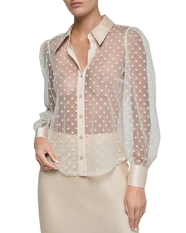 L'Agence Sophie Long Sleeve Blouse - Ecru