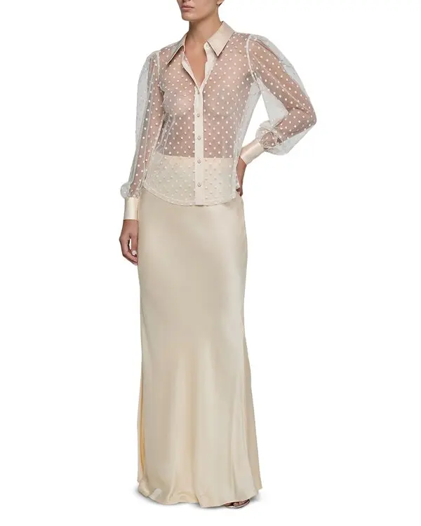 L'Agence Sophie Long Sleeve Blouse - Ecru