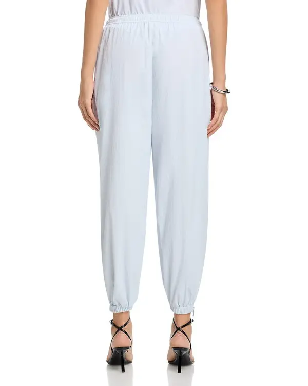 L'Agence Mariko Joggers In Nylon - Pale Mist