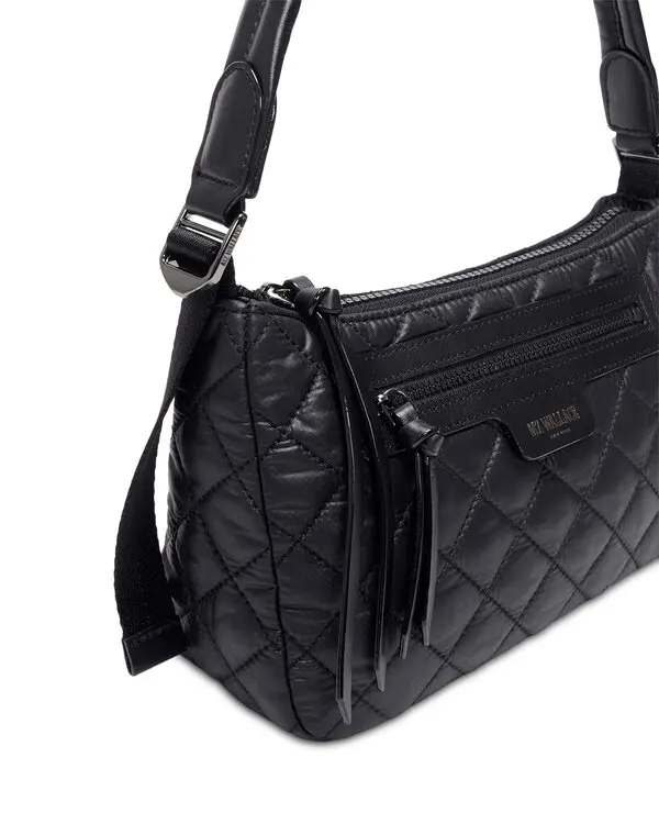 Mz Wallace Small Quilted Leather Park Shoulder Bag - Black