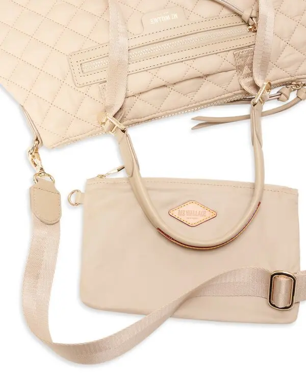 Mz Wallace Park Small Quilted Leather Satchel