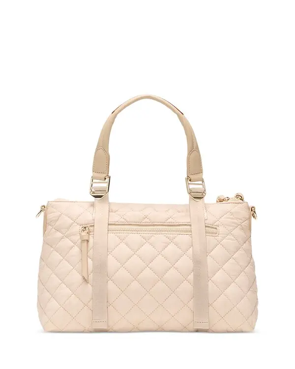 Mz Wallace Park Small Quilted Leather Satchel