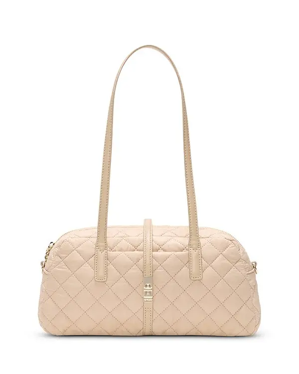 Mz Wallace Astor Small Quilted Leather Satchel - Buff/light Gold