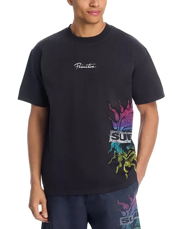 PRIMITIVE SKATE Sublime Solstice Graphic T-shirt Exclusive - Black Wash