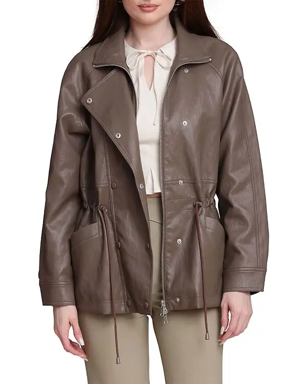 Avec Les Filles Slouchy Anorak Jacket - Cafe
