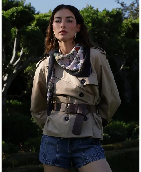 Avec Les Filles Belted Trench Jacket