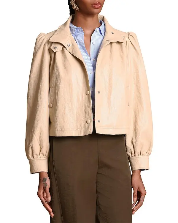Avec Les Filles Puff Sleeve Short Jacket - Ochre