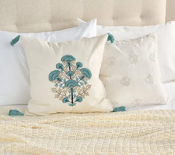 HOME REFLECTIONS As Is Set Of 2 Pillows - One-color