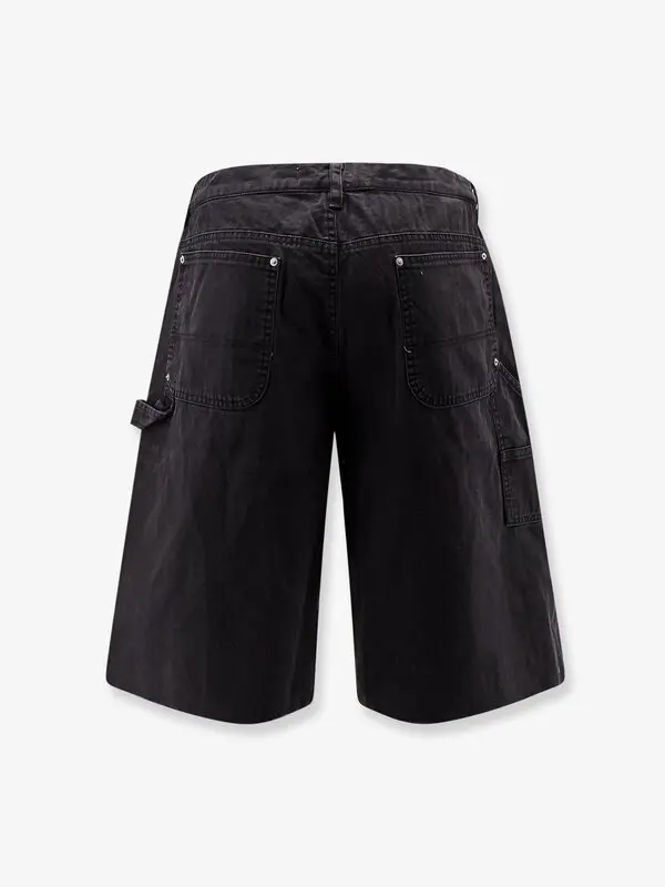 TONYWACK Cotton Cargo Bermuda Shorts - Black