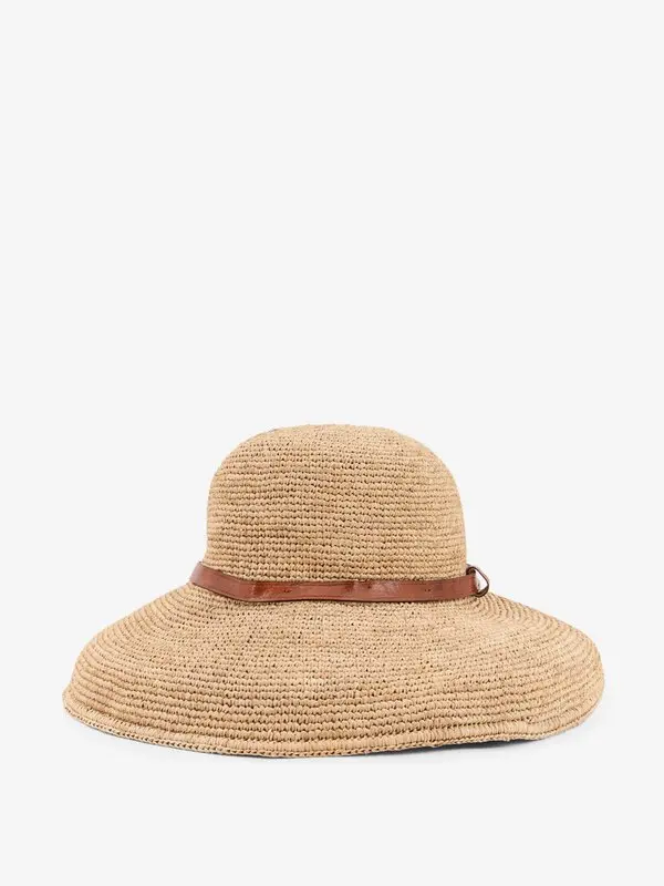 IBELIV Rova Raffia Hat - Beige