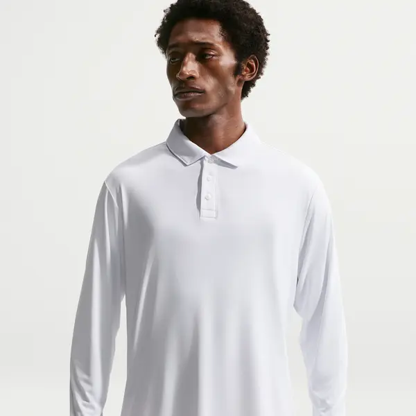 Nike Par Dri-fit Long-sleeve Golf Polo - White