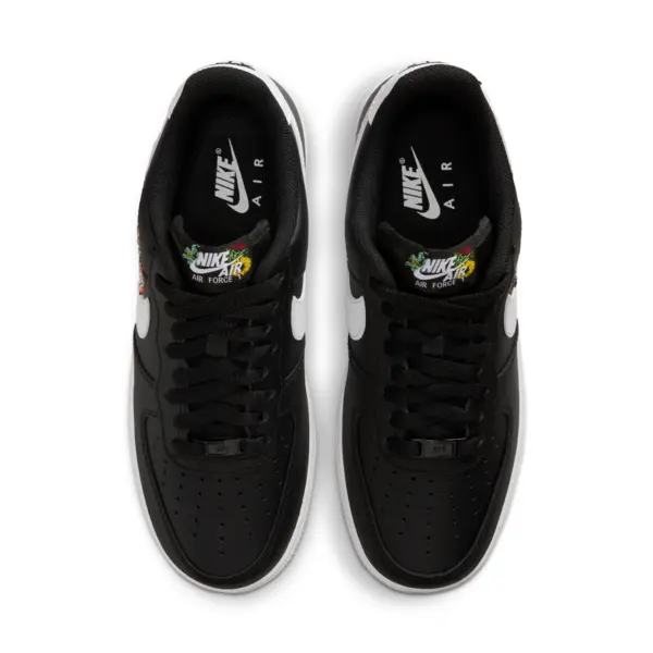 Nike Air Force 1 '07 Premium "flowers" Sneakers - Black