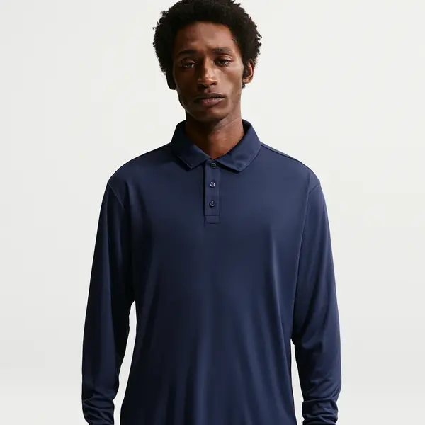 Nike Par Dri-fit Long-sleeve Golf Polo - Blue