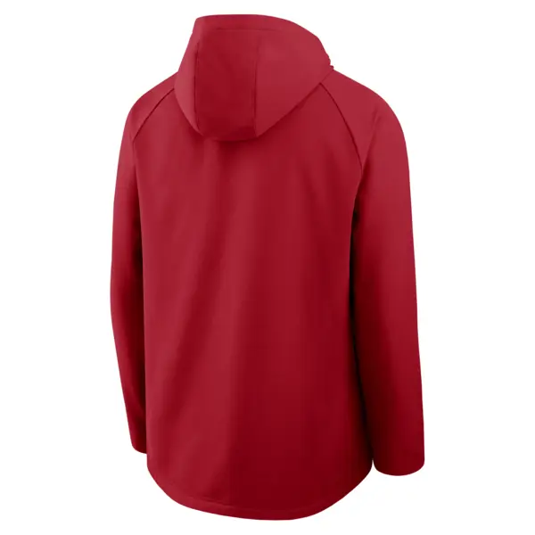 Nike Philadelphia Phillies Authentic Collection Therma-fit Mlb Full-zip Hooded Jacket - Red