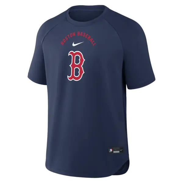 Nike Boston Red Sox Authentic Collection Batting Practice Pregame Dri-fit Mlb Top - Blue