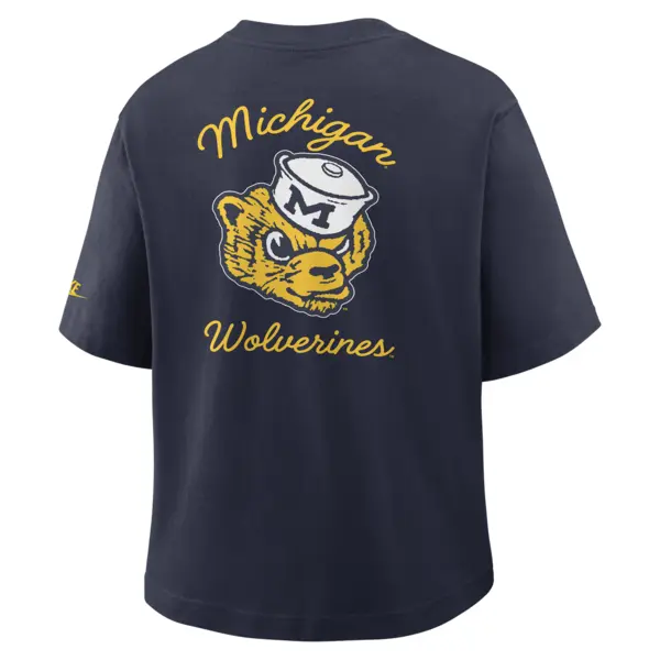 Nike Michigan Legacy Pocket Boxy College T-shirt - Blue