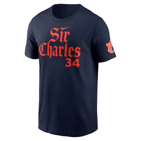 Nike Charles Barkley Auburn Sir Charles College T-shirt - Blue