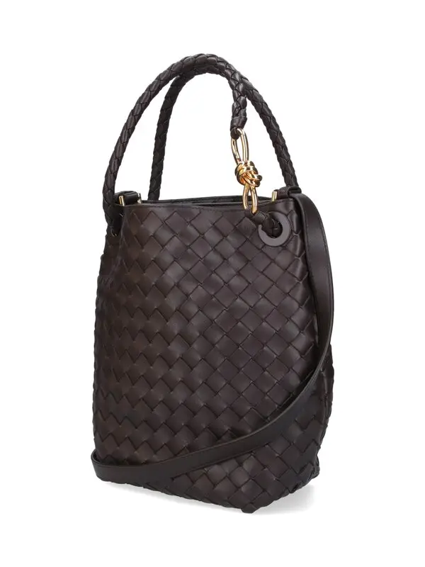 Bottega Veneta Andiamo Bucket Crossbody Bag - Brown