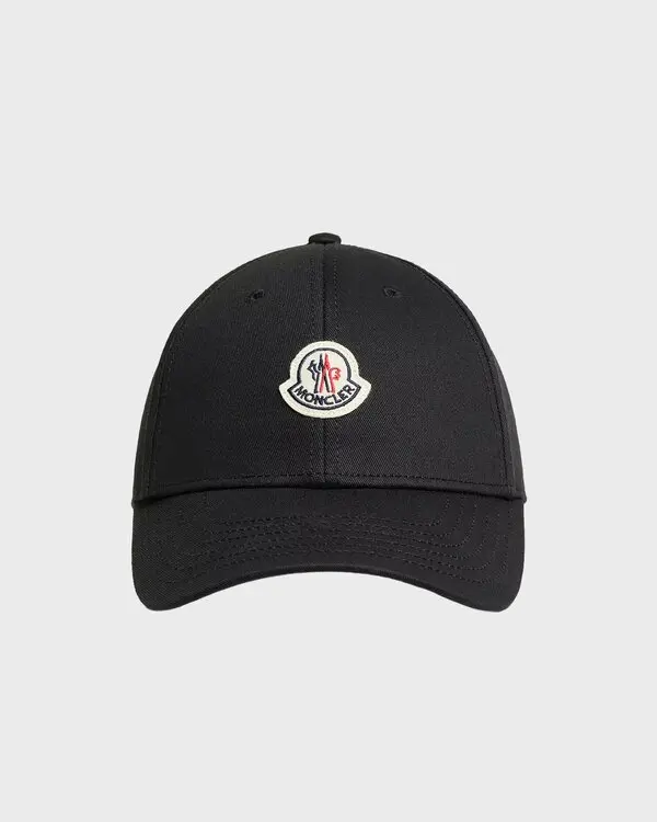 Moncler Gabardine Baseball Cap - Black