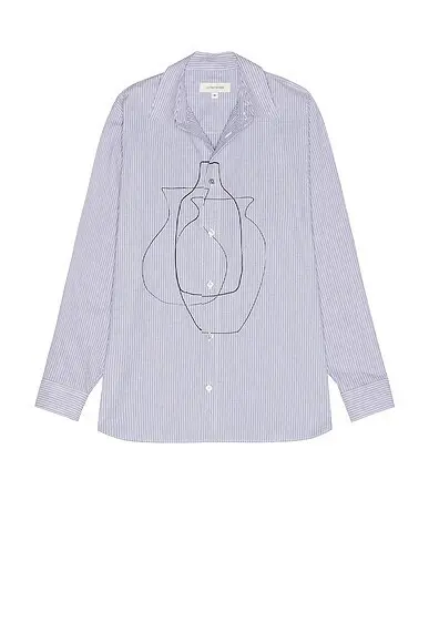 LE17SEPTEMBRE Printed Striped Shirt