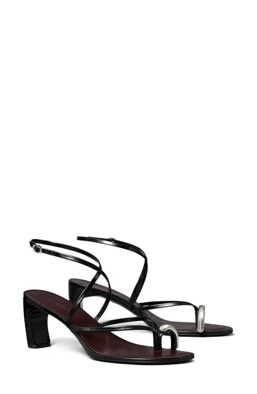 Tory Burch Strappy Sandal - Perfect Black/silver