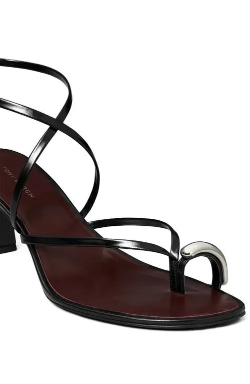 Tory Burch Strappy Sandal - Perfect Black/silver