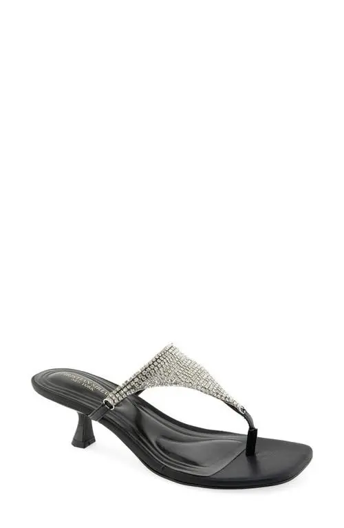 Christian Siriano Imay Kitten Heel Sandal - Black