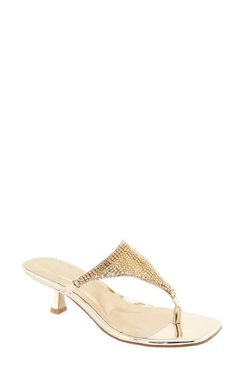 Christian Siriano Imay Kitten Heel Sandal - Gold