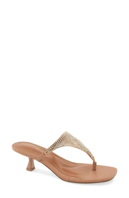 Christian Siriano Imay Kitten Heel Sandal - Tan