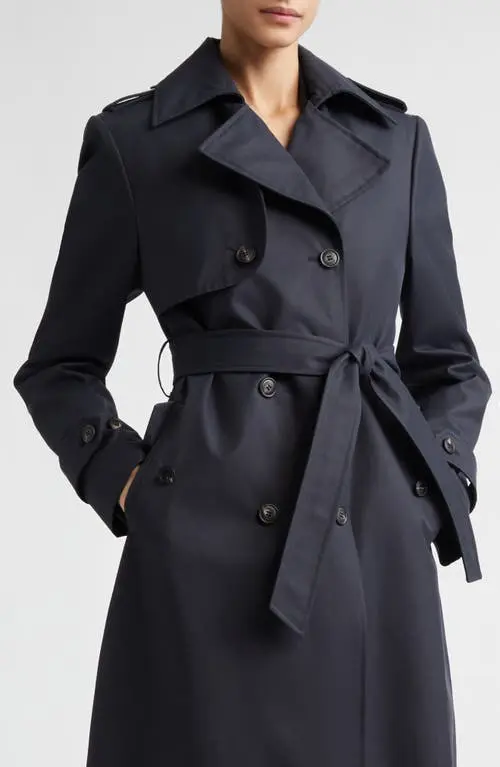 Eleventy Double-breasted Water-resistant Trench Coat