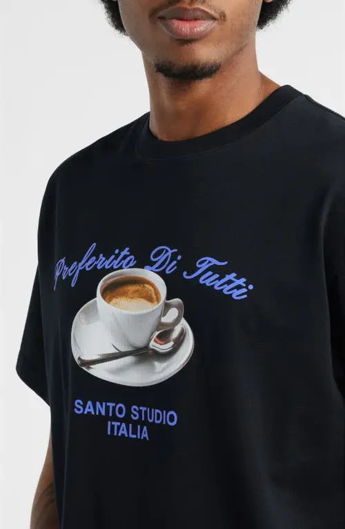 SANTO STUDIO Preferito Esperesso Drappo Graphic T-shirt