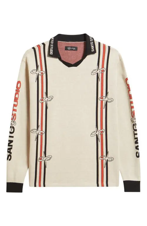 SANTO STUDIO Flying Logo Soccer Sweater