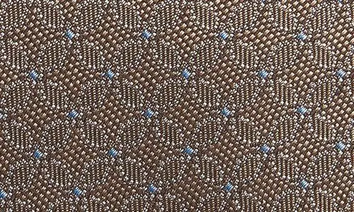David Donahue Geometric Silk Neck Tie - Cocoa