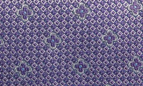 David Donahue Patterned Silk Necktie - Purple