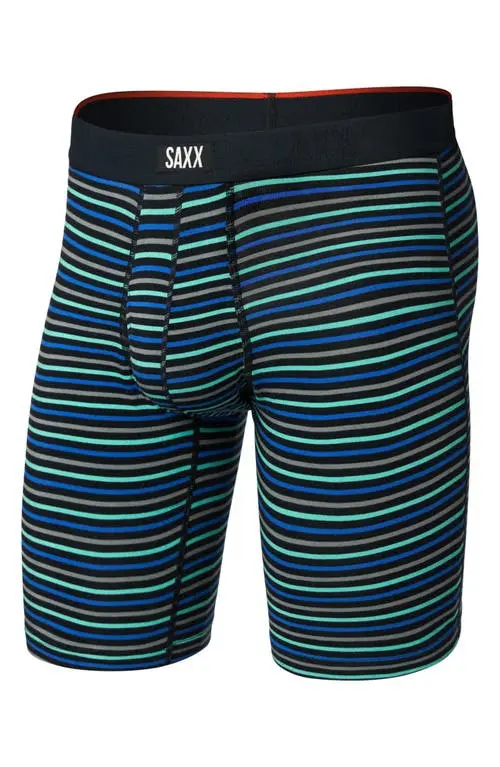SAXX Vibe Xtra Boxer Briefs - Gents Stripe-sport Blue