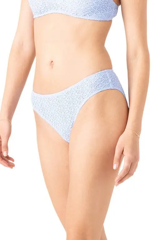 Roxy Net Overlay Hipster Bikini Bottoms