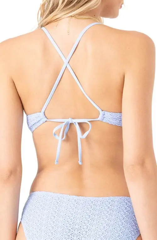 Roxy Open Stitch Strappy Athletic Triangle Bikini Top