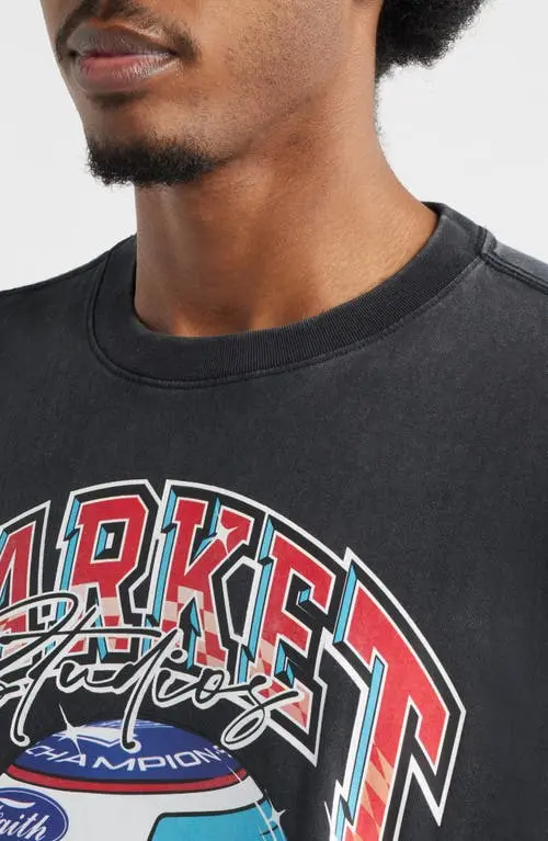 MARKET Racing Helmet Graphic T-shirt