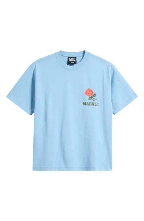 MARKET Have A Nice Day 3d Cotton Graphic T-shirt - Blue