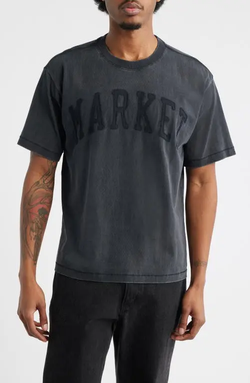 MARKET Arc Logo Appliqué T-shirt - Black
