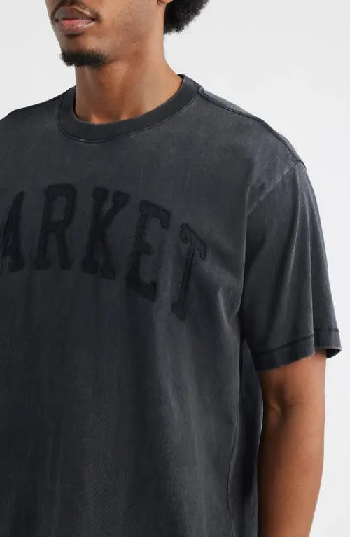 MARKET Arc Logo Appliqué T-shirt - Black