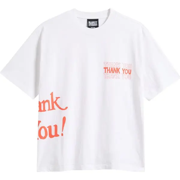 MARKET Thank You Takeout Bag Graphic T-shirt - White