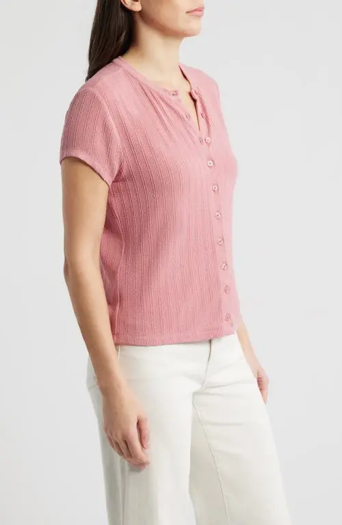 Bernardo Ribbed Buttoned Shirt