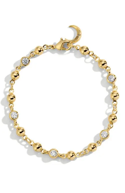 Lili Claspe Stella Crystal Tennis Bracelet - Gold