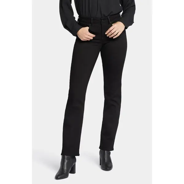 NYDJ Marilyn Straight Leg Jeans - Black