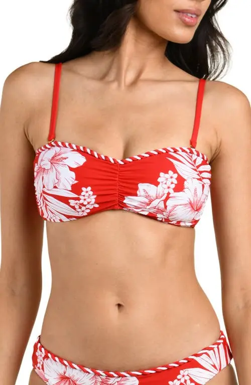 La Blanca Mariner Bandeau Bikini Top - Ruby