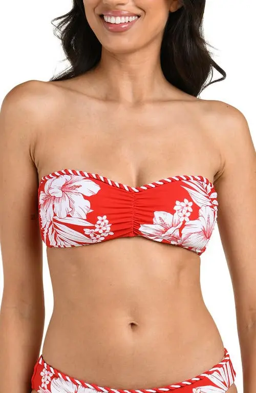 La Blanca Mariner Bandeau Bikini Top - Ruby