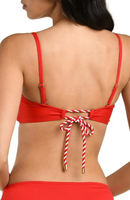 La Blanca Mariner Bandeau Bikini Top - Ruby
